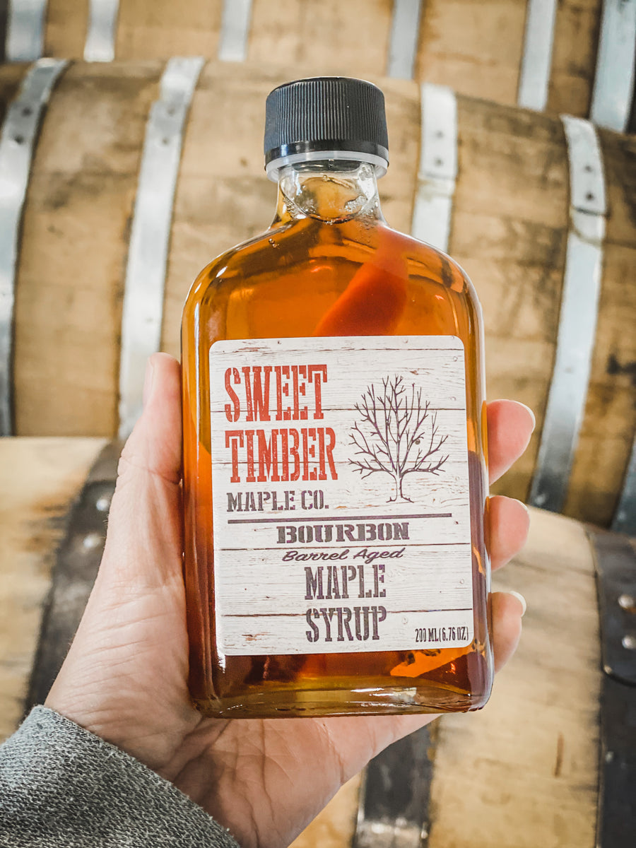 Bourbon Barrel Aged Maple Syrup – Sweet Timber