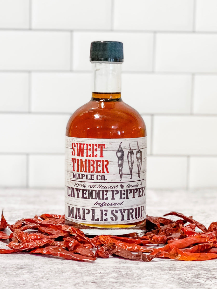 Cayenne Pepper Infused Maple Syrup – Sweet Timber